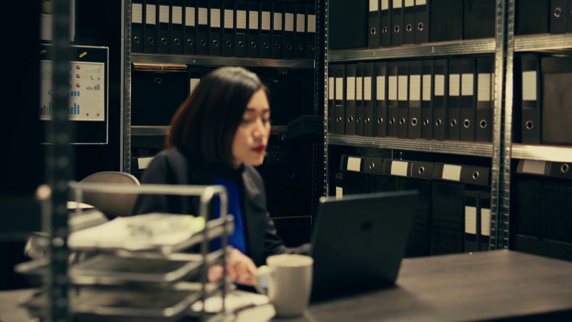Senior Inspector Showing Case Details To Stock Footage SBV-348851653 ...