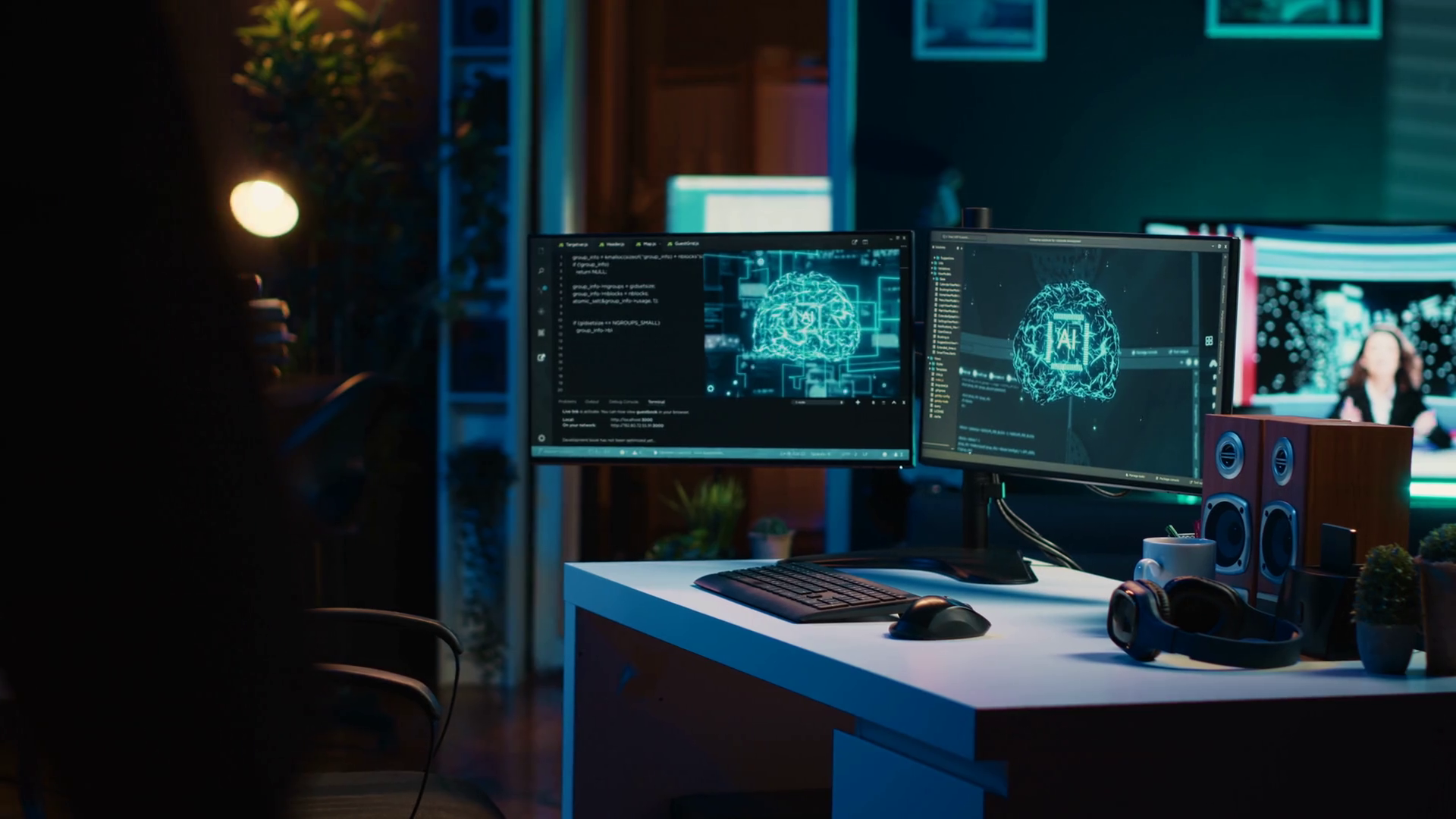 Computer Scientist Updating Artificial Stock Footage SBV-348876532 ...