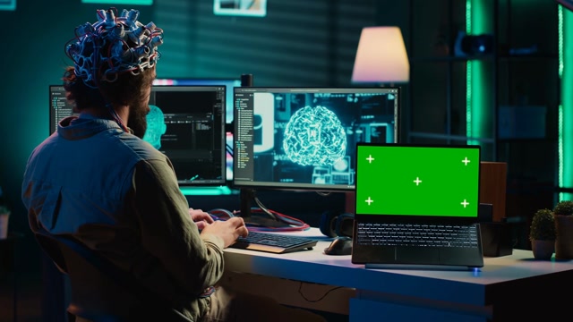 Brain Green Screen | Technology stock footage - Storyblocks