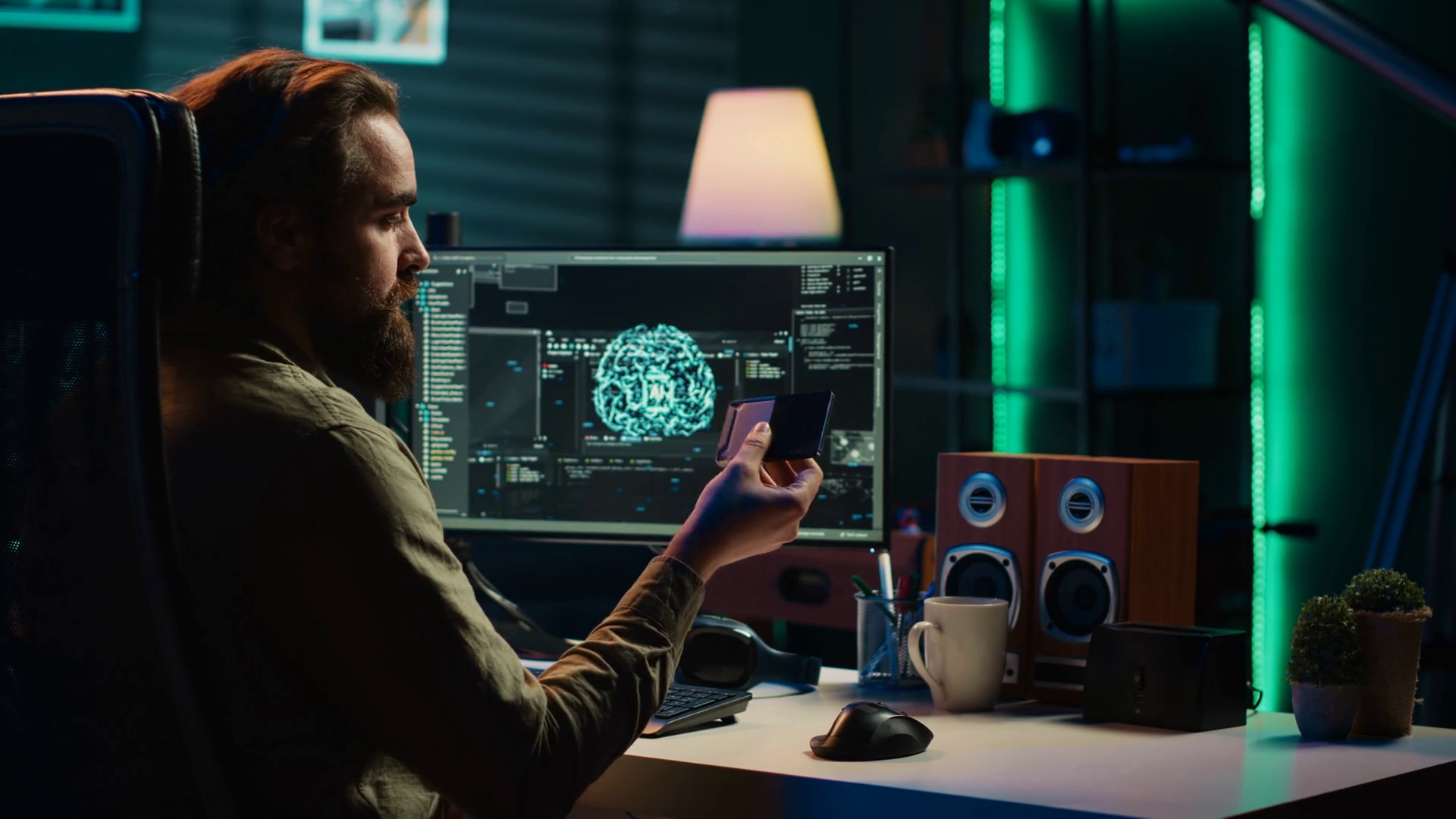 Man Inserting Disk Into Pc Containing Stock Footage SBV-348876755 - Storyblocks