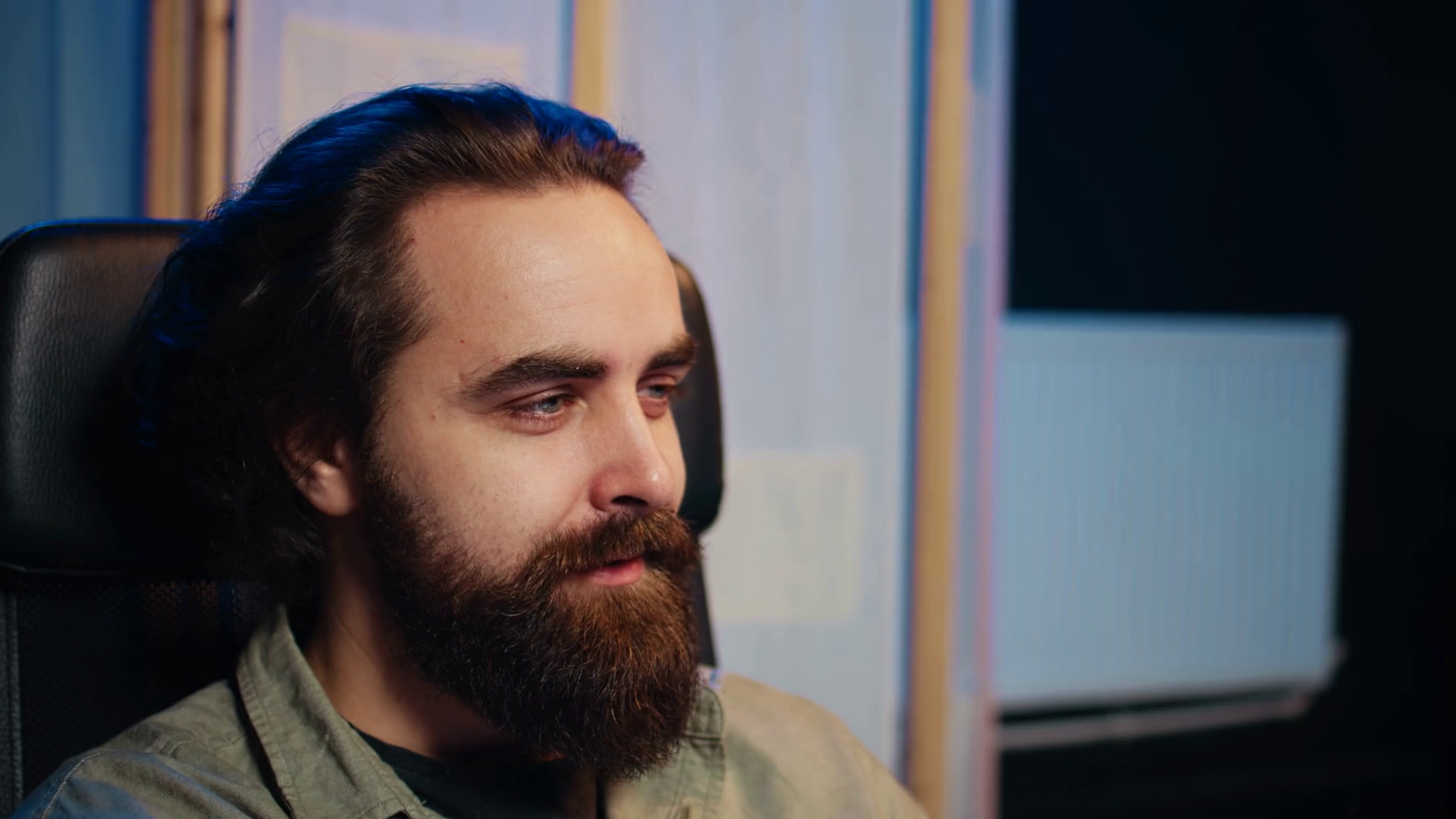 Man Getting Scared Programming Ai Becomes Stock Footage SBV-348879015 ...