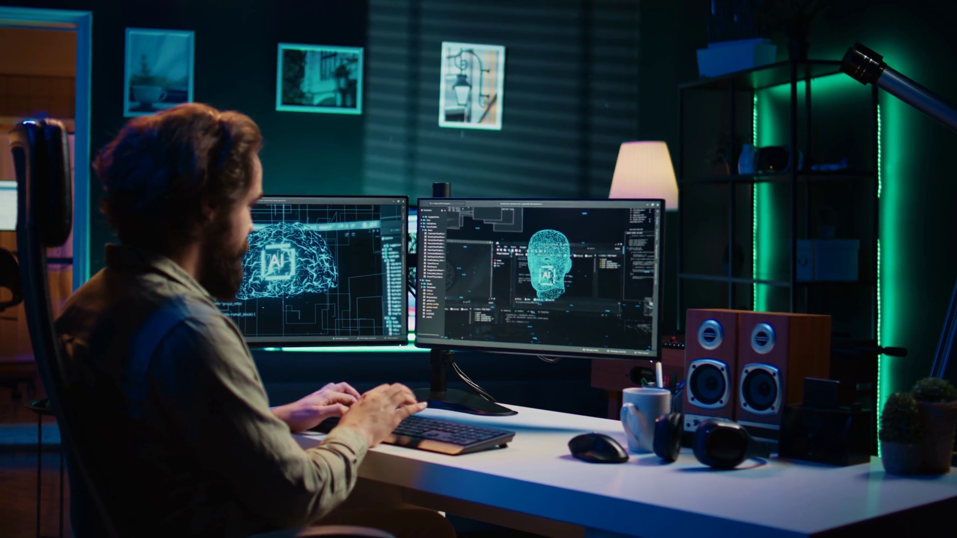 Computer Scientist Programming Sentient Stock Footage SBV-348879370 - Storyblocks