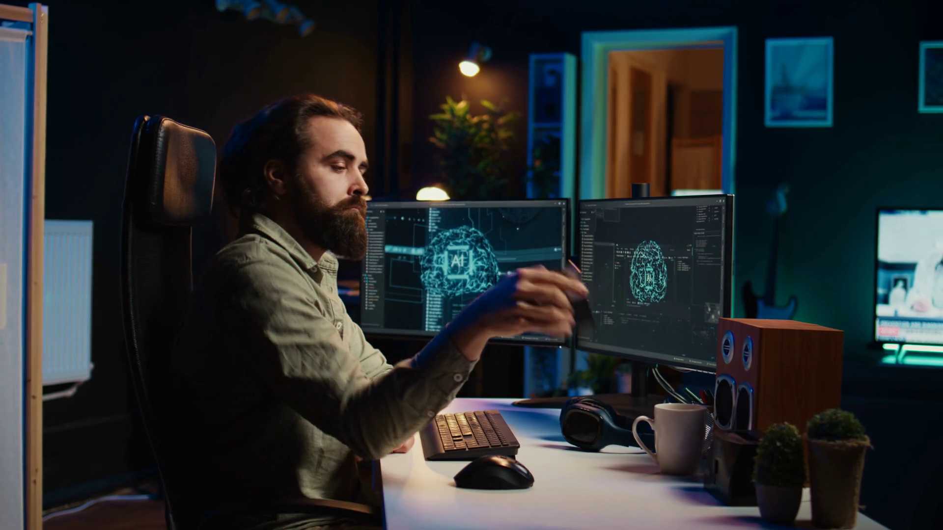 Man Inserting Disk Into Pc Containing Stock Footage SBV-348879324 - Storyblocks