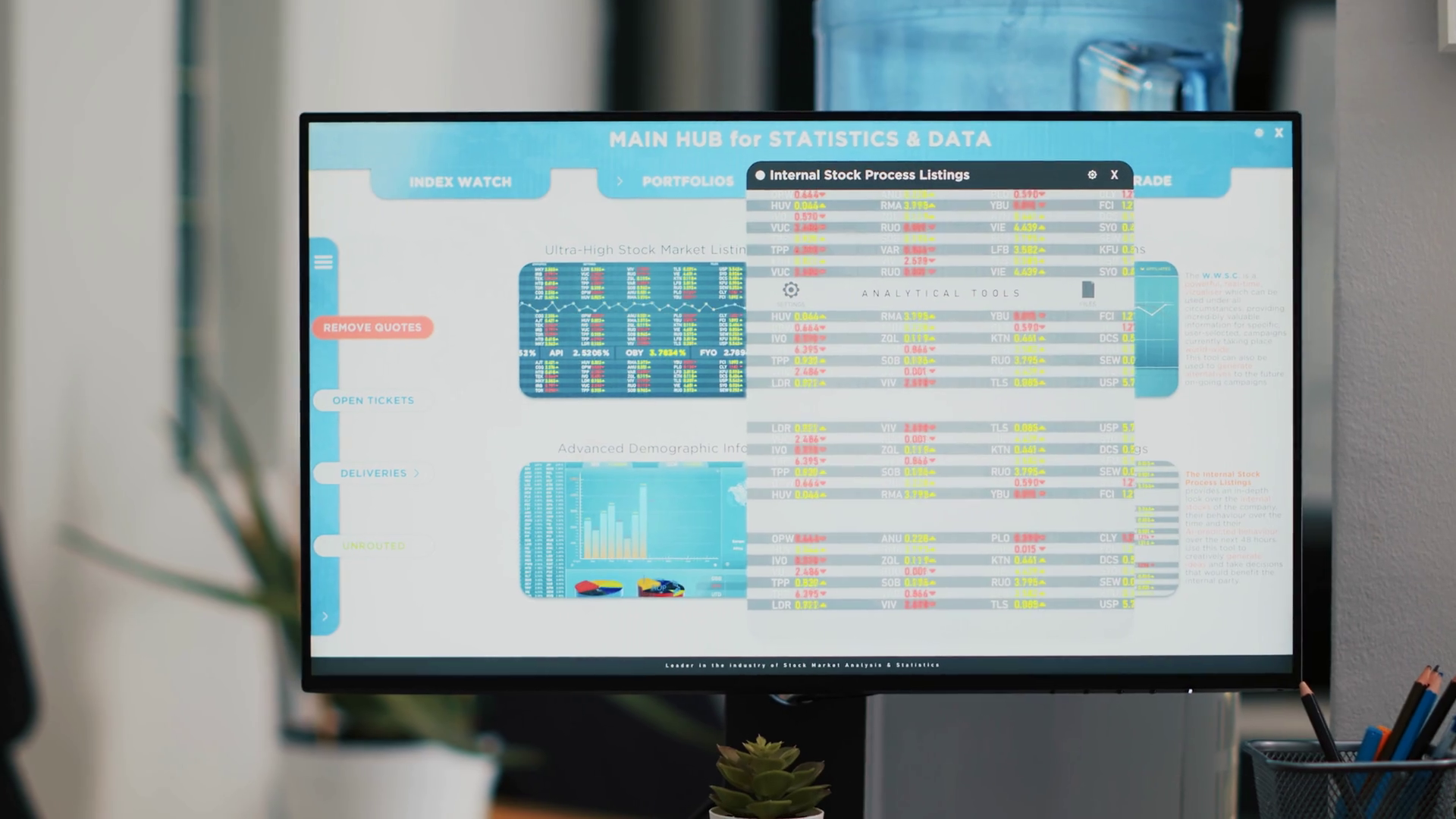 Stock Portfolio On Computer Monitor Stock Footage SBV-348891076 ...