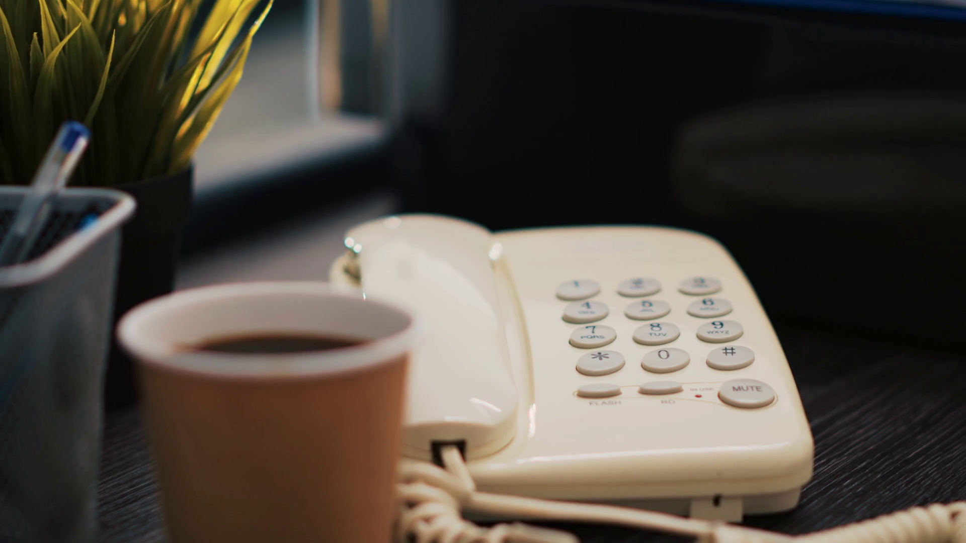 Cup Of Coffee Paperwork On Office Desk Stock Footage SBV-348891020 ...