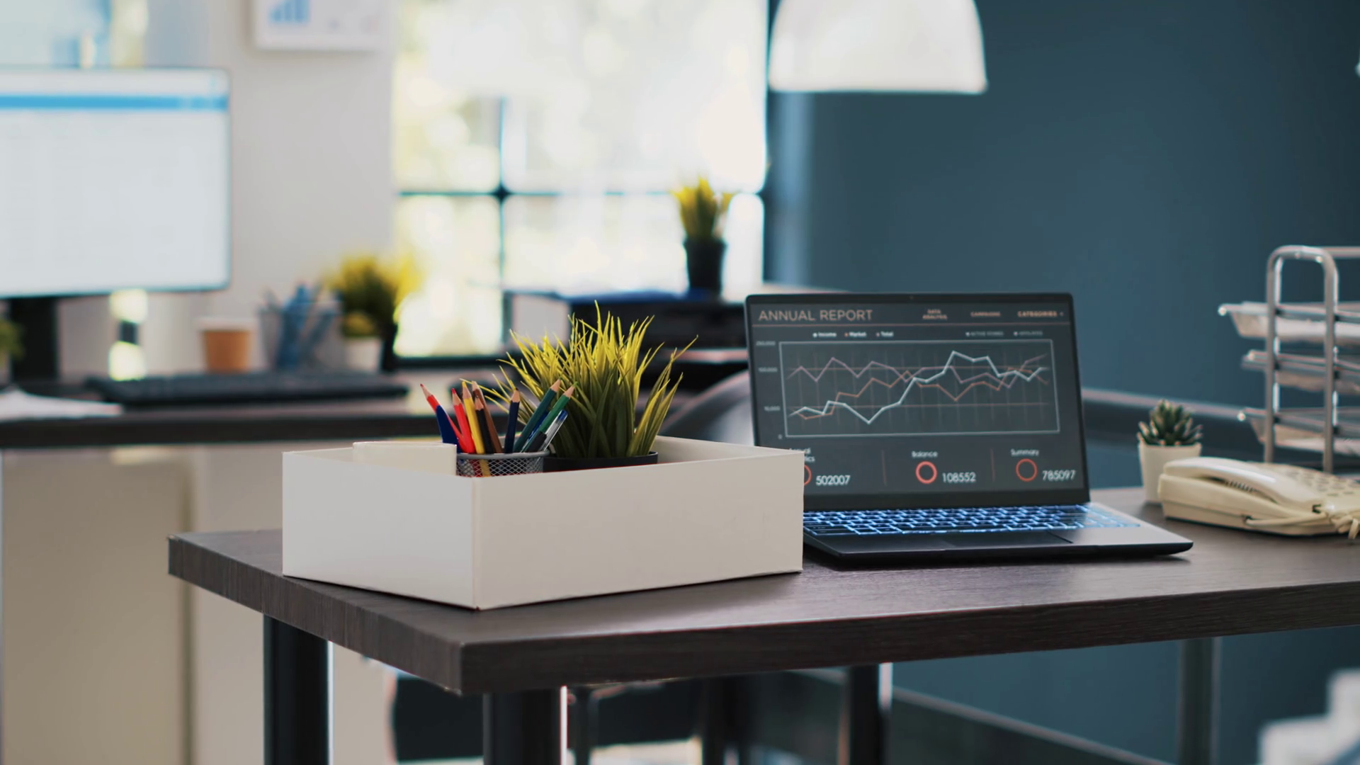 Business Forecasting Graphs Showing Profits Stock Footage SBV-348891223 ...