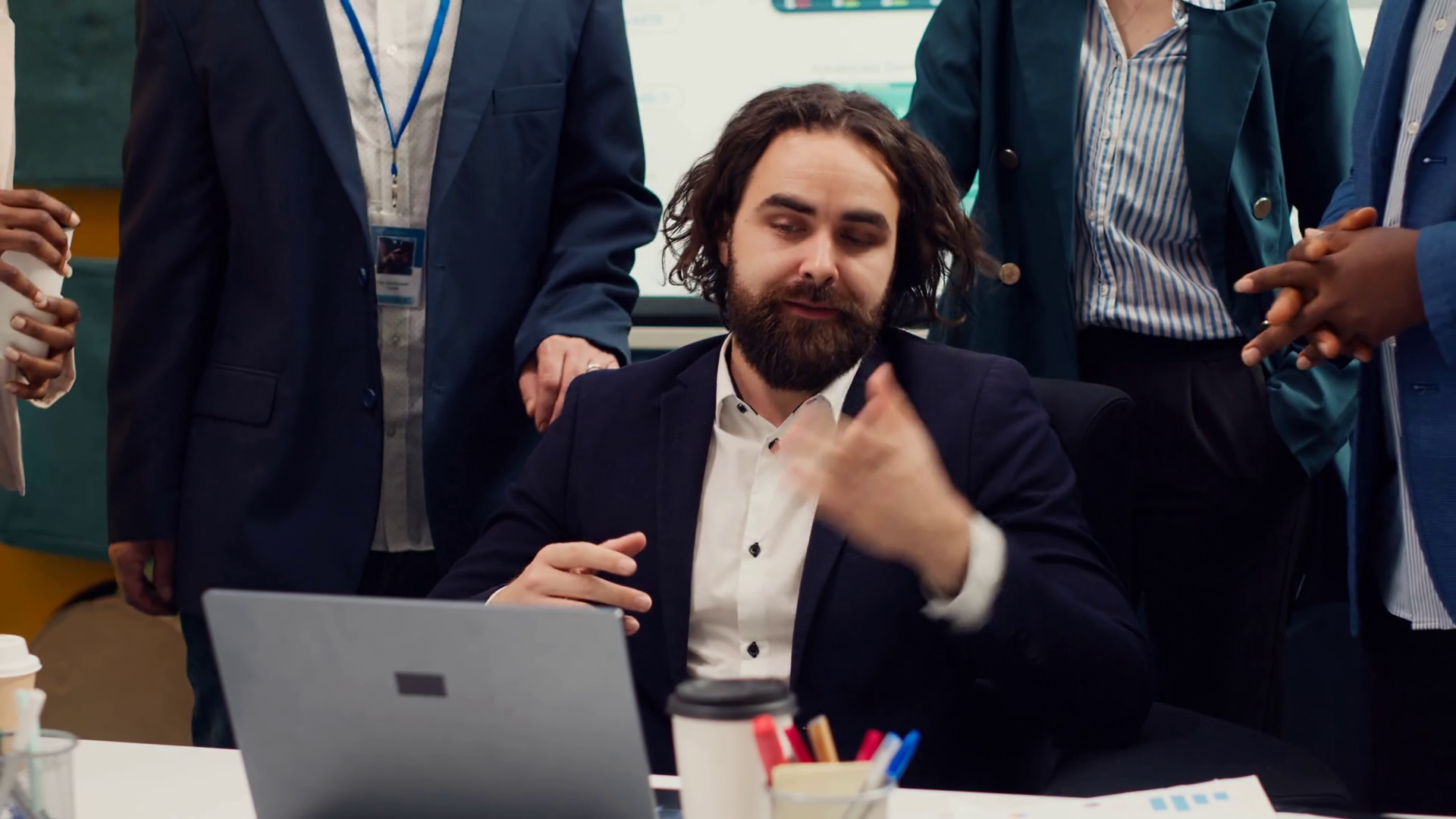 Ceo Examines Employees Accomplished With New Stock Footage SBV ...