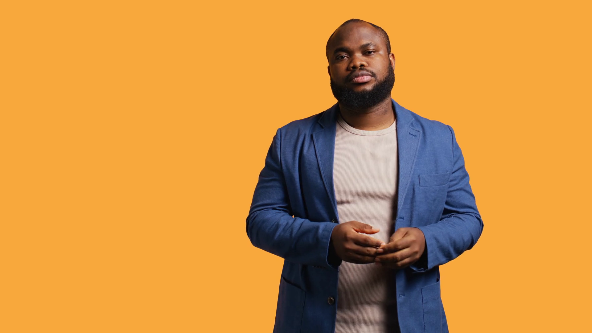 Uncaring Man Shrugs Shoulders Showing Stock Footage SBV-348966162 ...