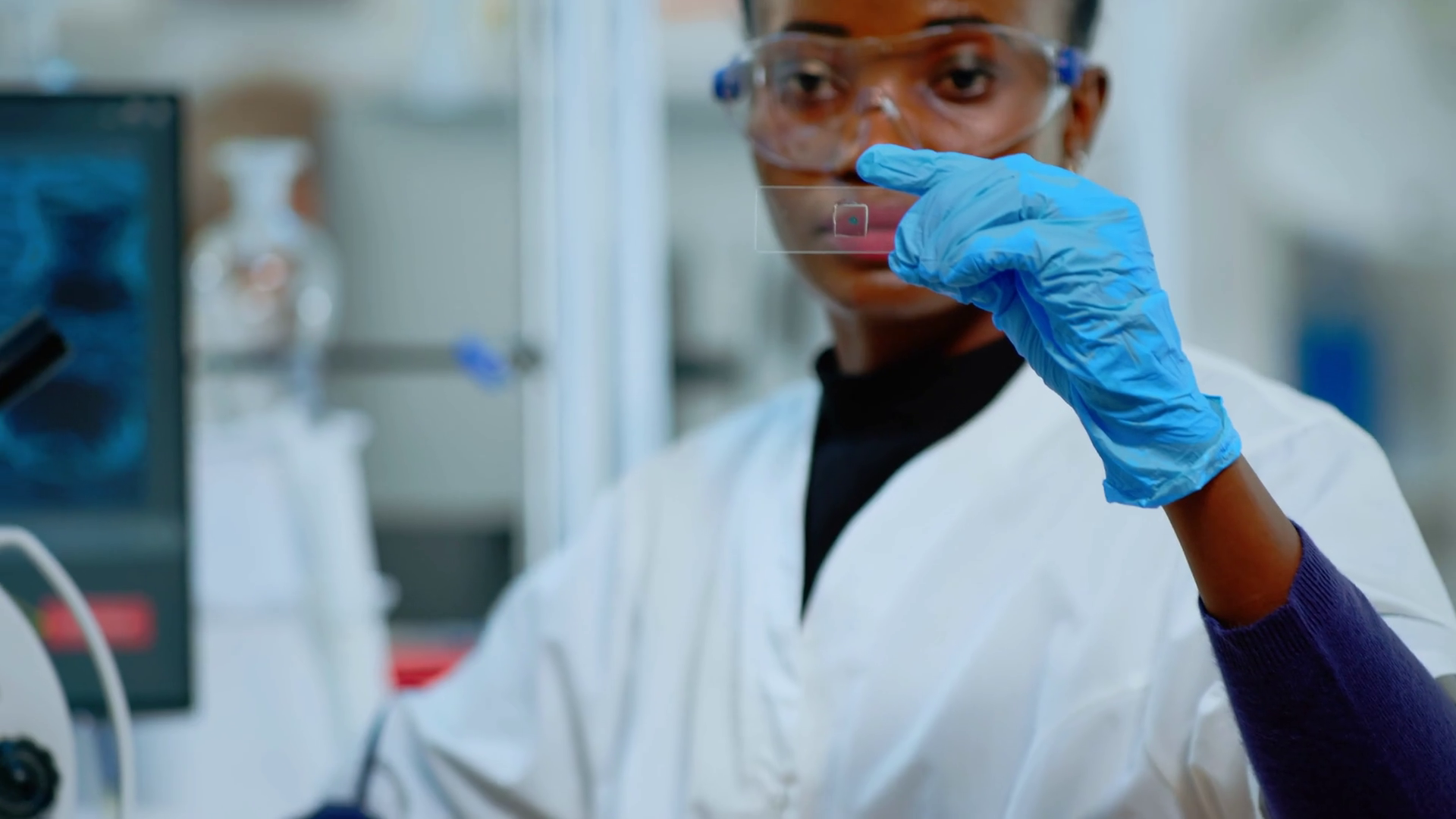 Black Technician Doing Experiment In Modern Stock Footage SBV-338906823 ...