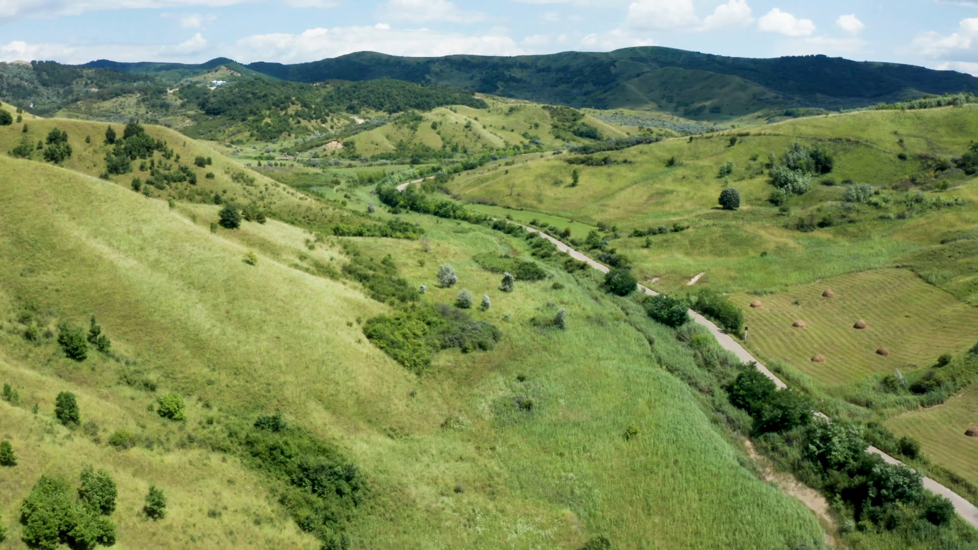 Cinematic Drone Aerial Footage Of Rural Stock Footage SBV-337526130 ...