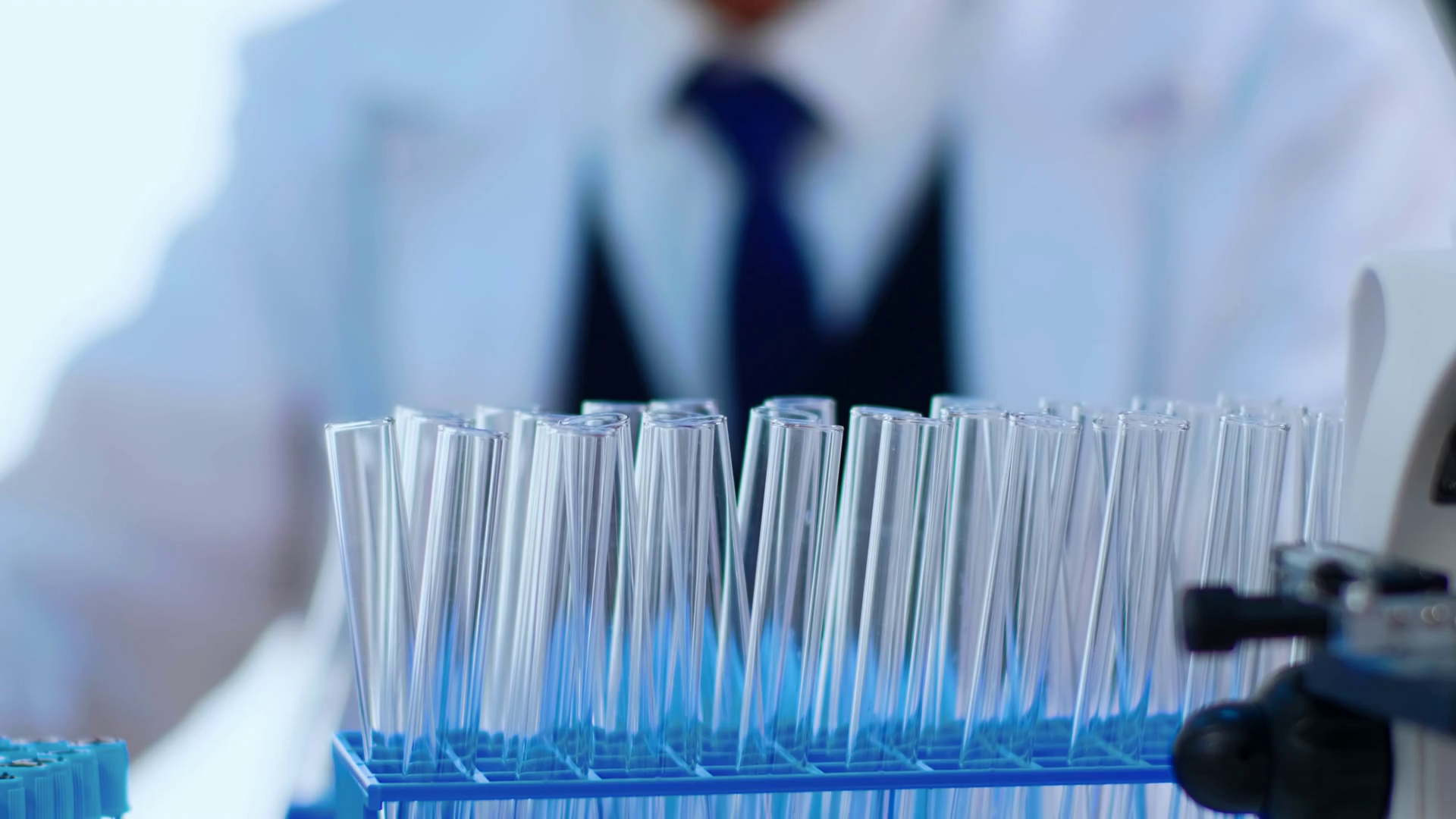 Close Up Of Chemist Filling Test Tube With Stock Footage SBV-338906960 ...