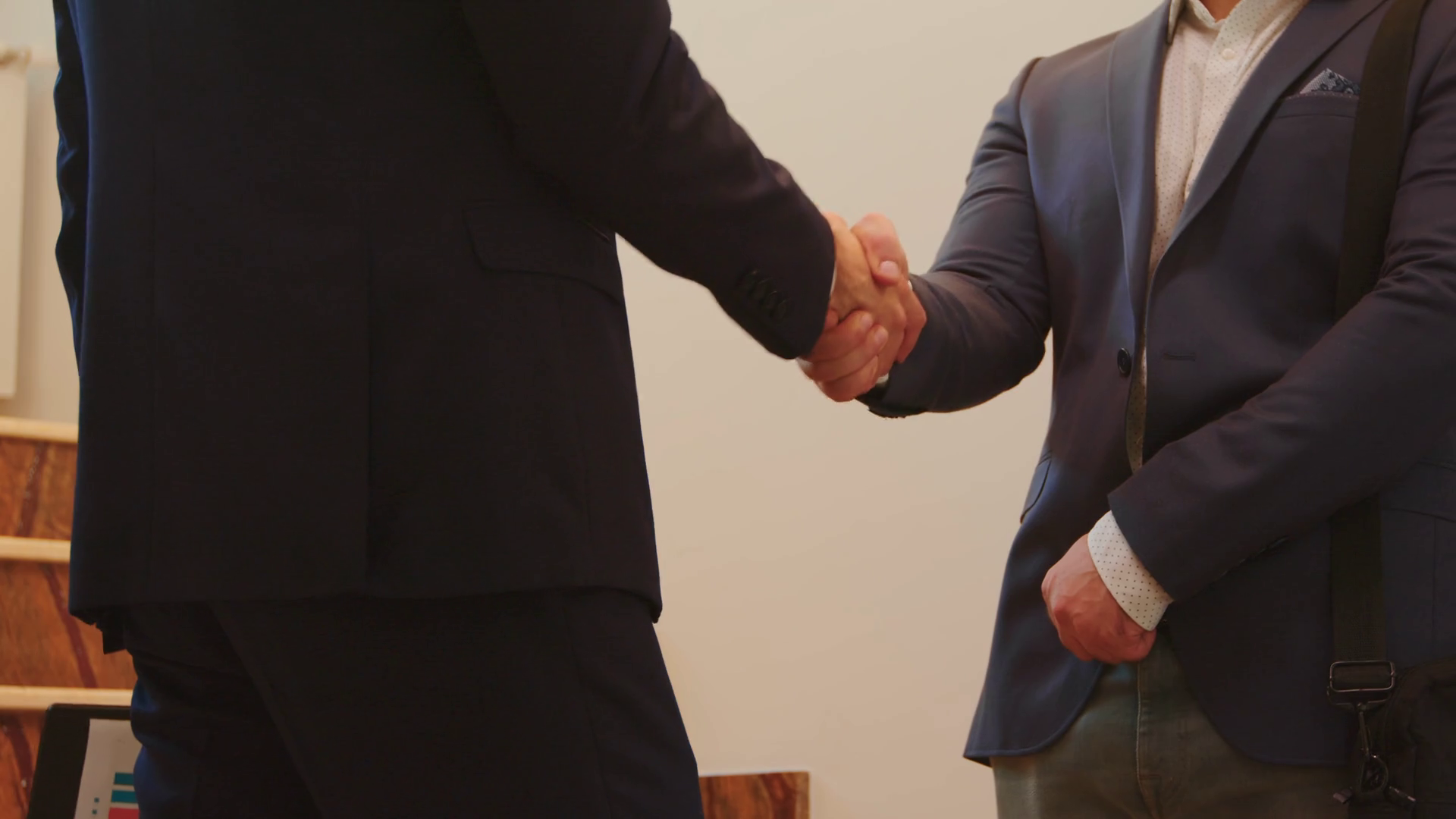 Close Up Of Two Business Men In Suit Shaking Stock Footage SBV ...