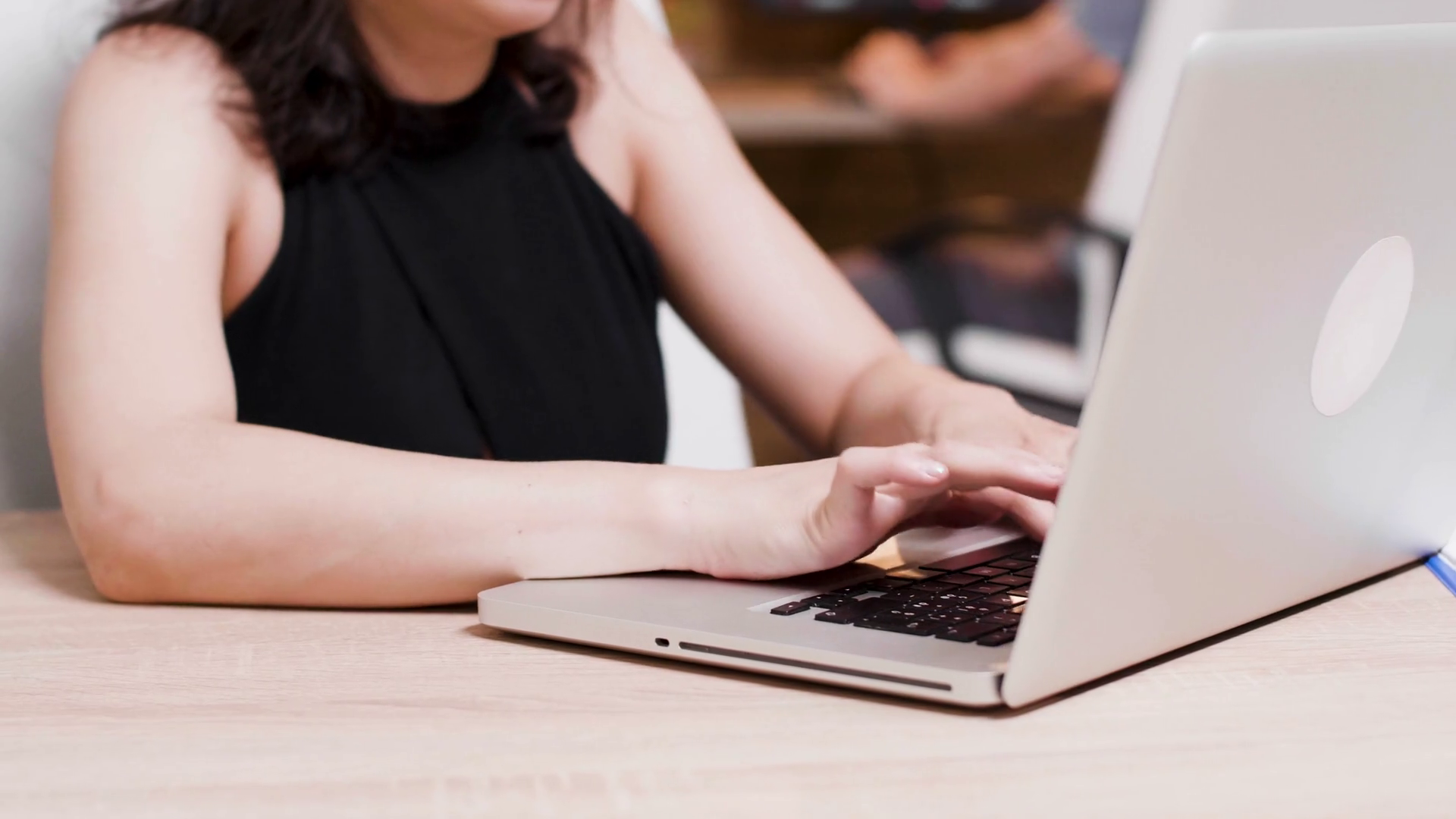 Close Up Typing On Laptop Keyboard Slow Stock Footage SBV-336089305 ...