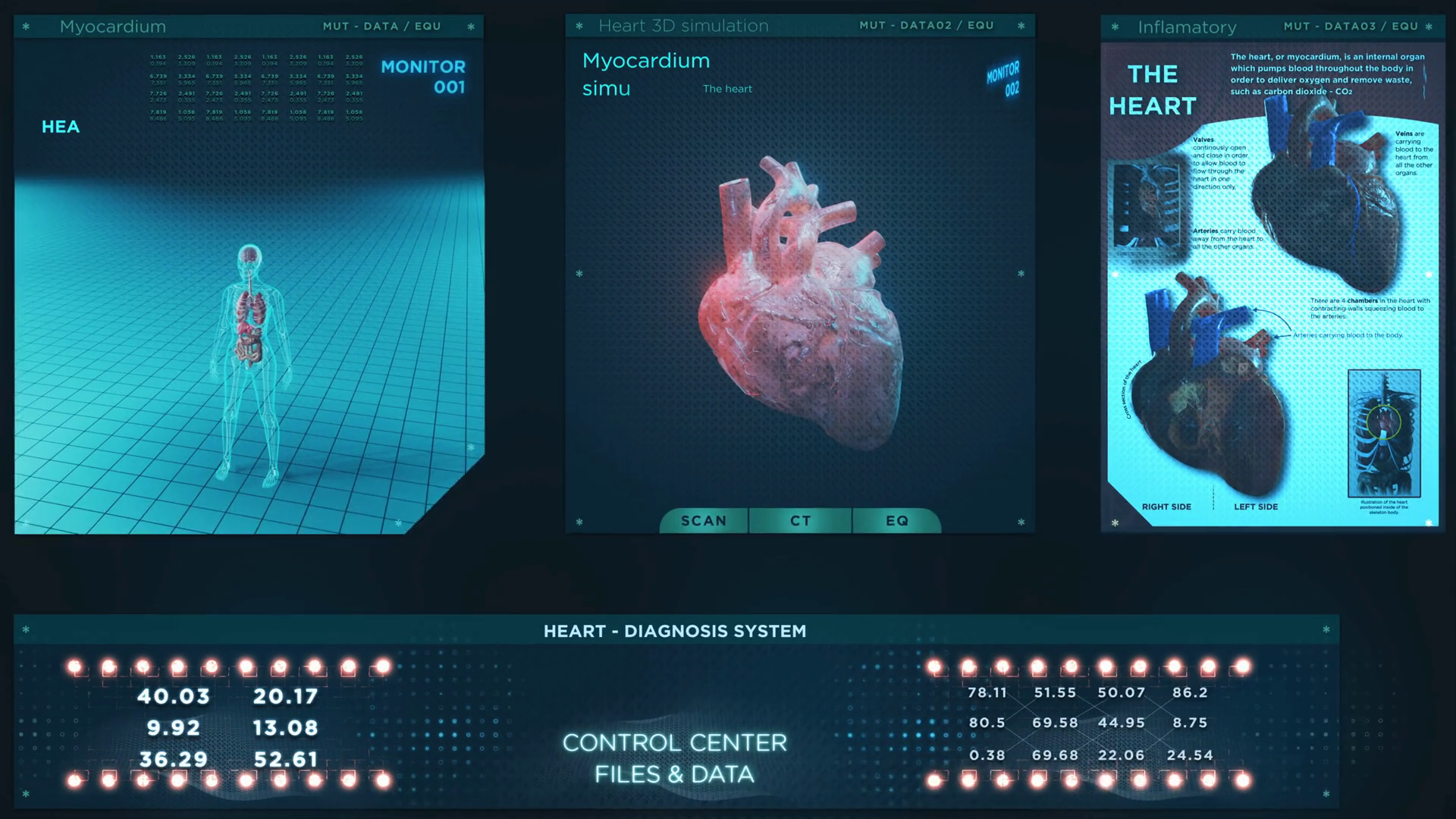 Heart Failure Functions Hud Cardiac Disease Stock Footage SBV-338591648 ...