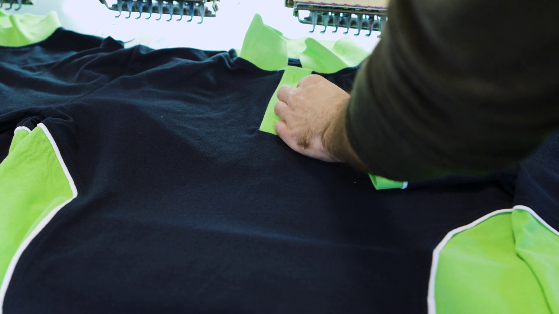 Man In Textile Factory Checking Sewing On Stock Footage SBV-337879229 ...