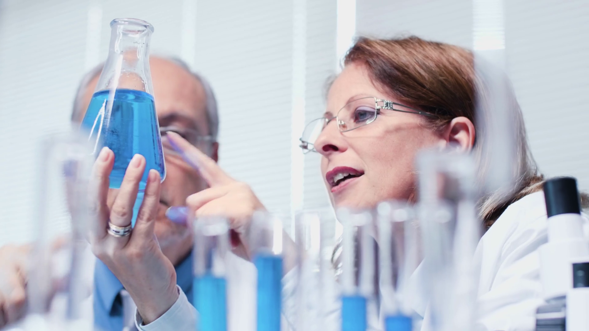 Portrait Of Two Scientists Talking Debating Stock Footage SBV-335826706 ...