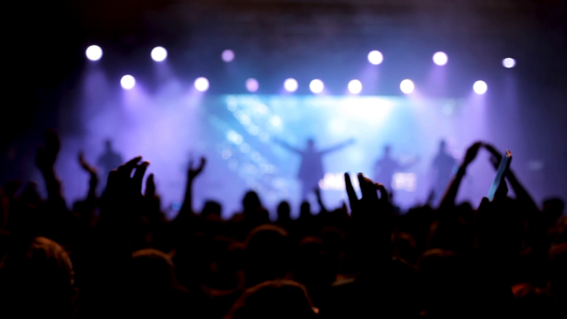 Rock Fans Dancing Enjoying Perfomamce On Stock Footage SBV-333603331 ...