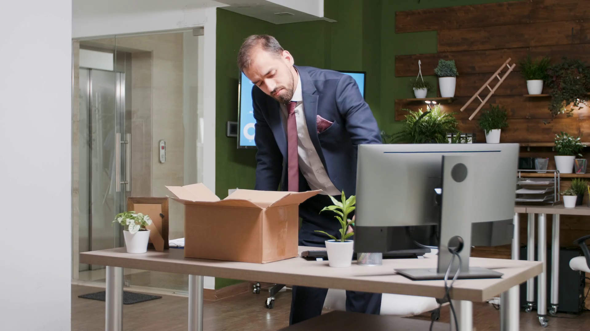 Sad Worker Long Years Of Service Getting Stock Footage SBV-335603021 ...