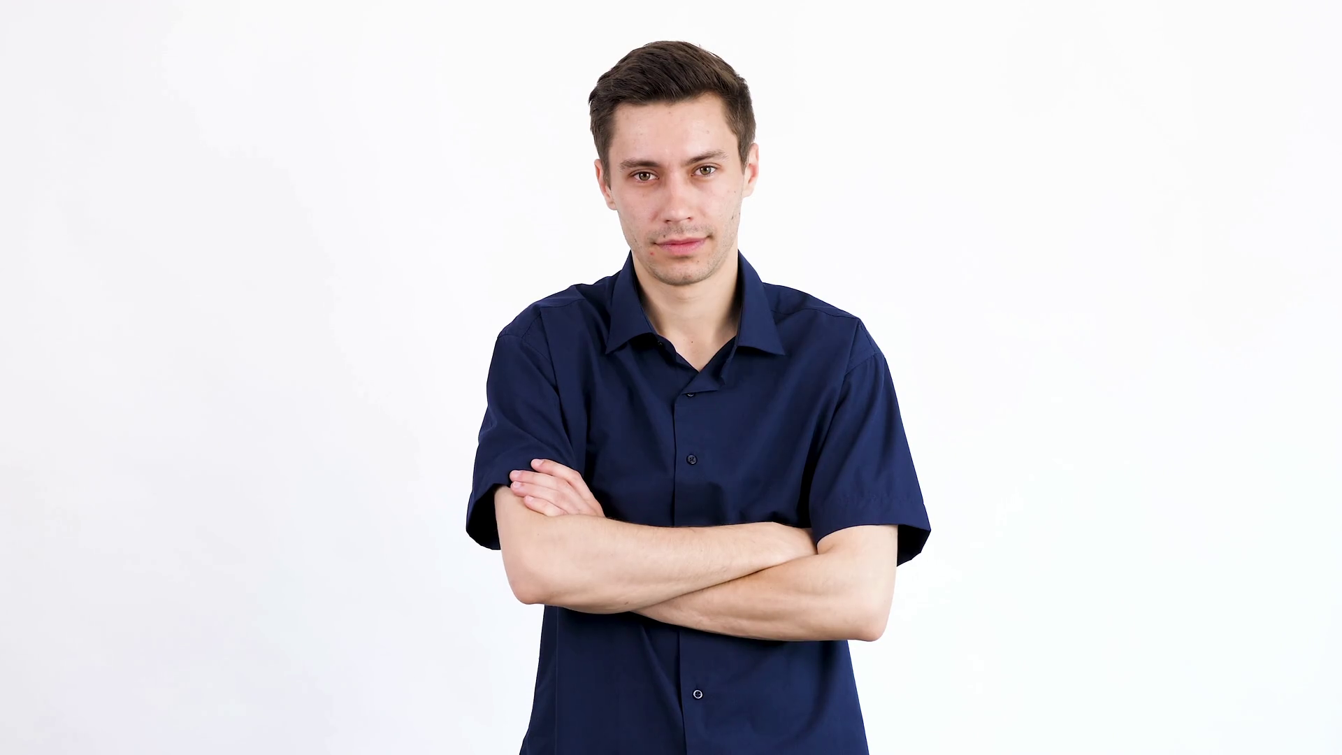 Slow Motion Of Person Yawning On White Stock Footage SBV-323738724 ...