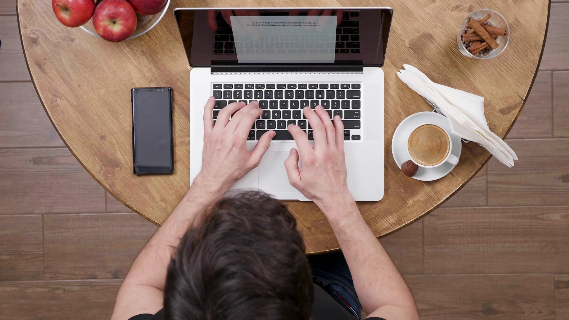 Young Freelancer Writing Article At Coffee Stock Footage SBV-333360929 ...