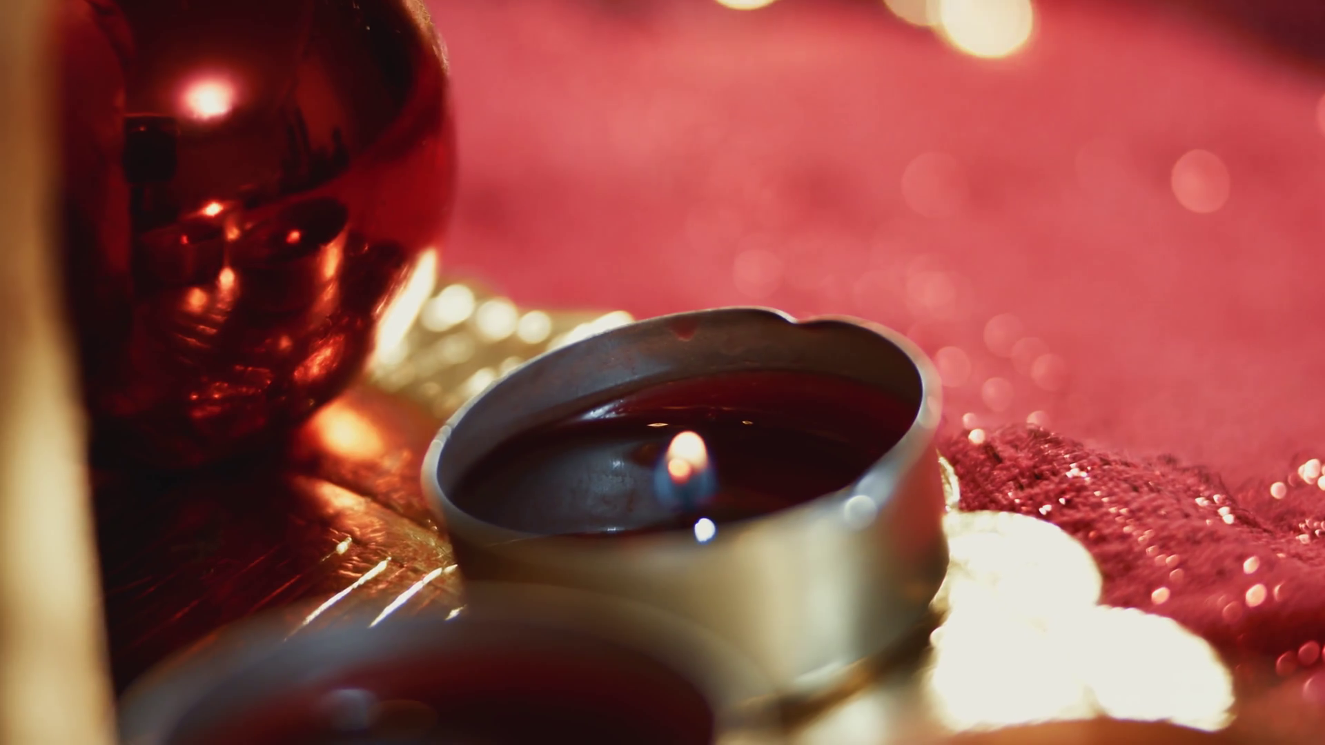 Vertical Close Up Of Three Burning Tea Stock Footage SBV-347568035 ...