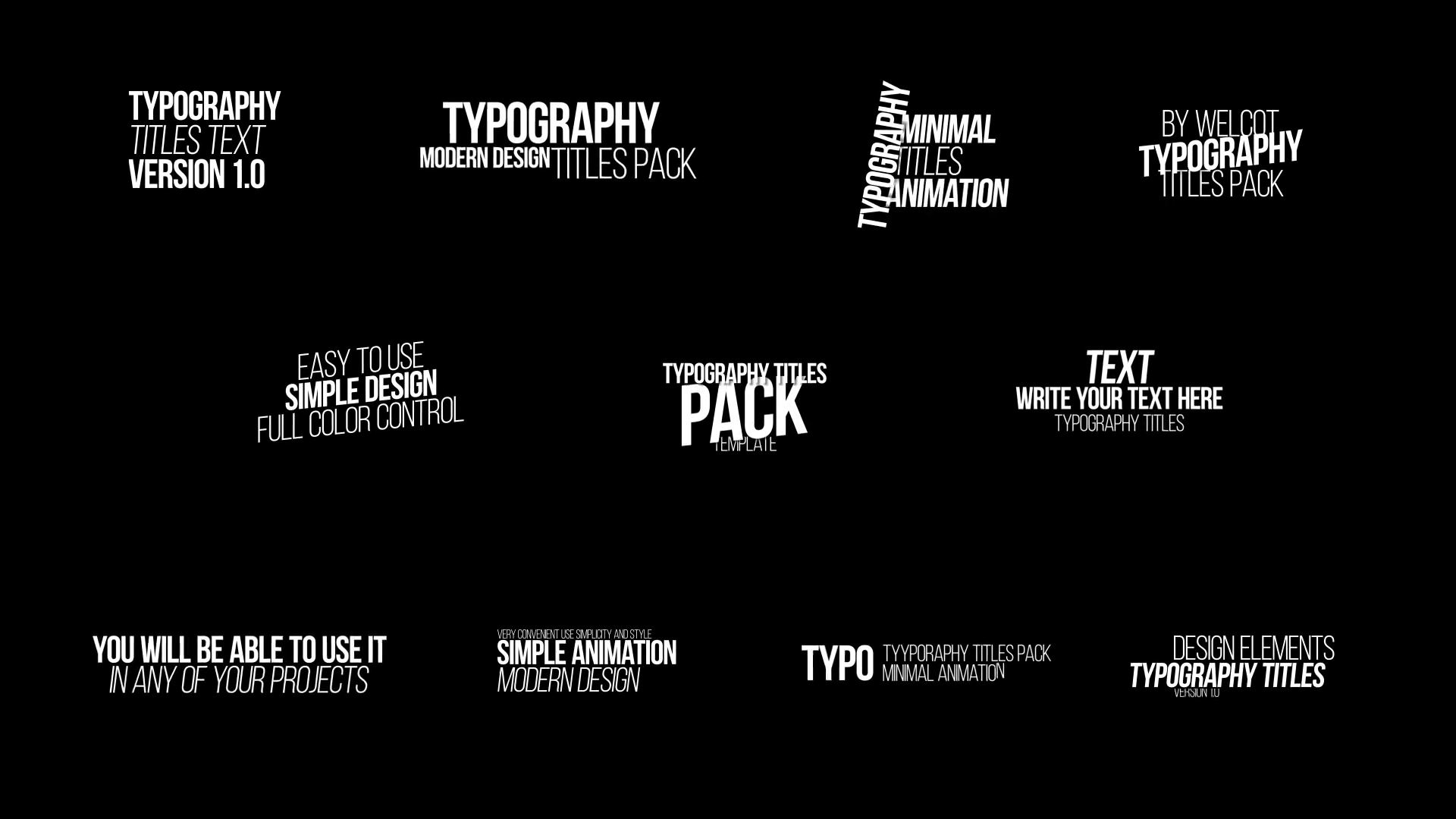 Premiere Pro Template: Typography Titles Text | Mogrt SBV-347577848 ...