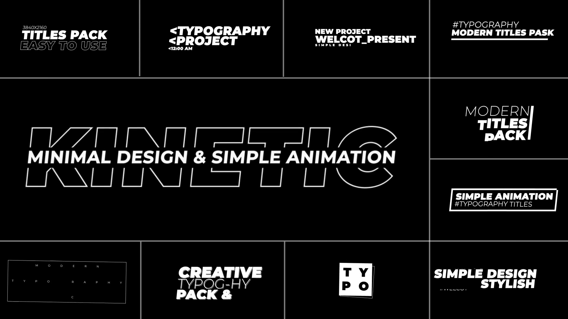 Typography Titles 10 | Premiere Pro Template SBV-347173220 - Storyblocks