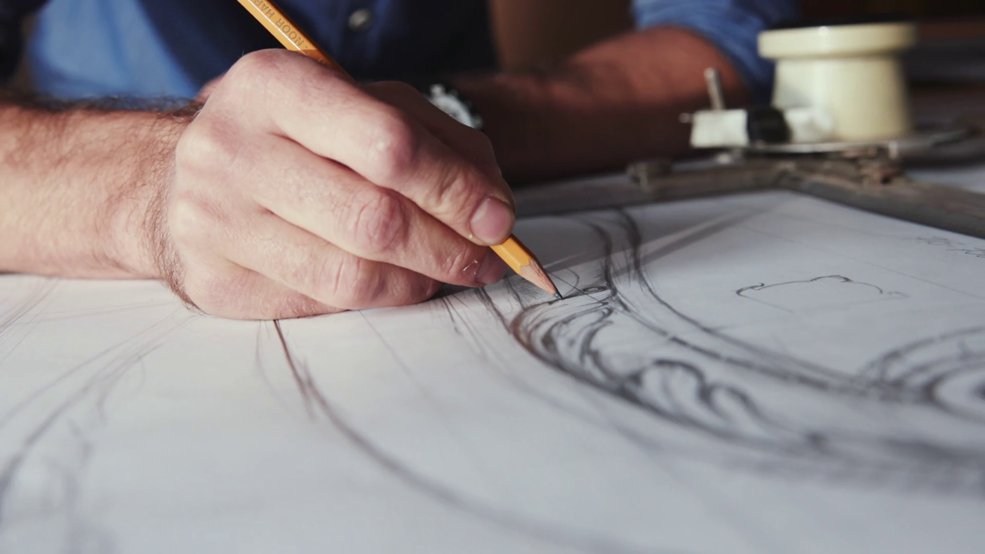 Close-up Of Artist Creating Beautiful Stock Footage SBV-337332659 ...