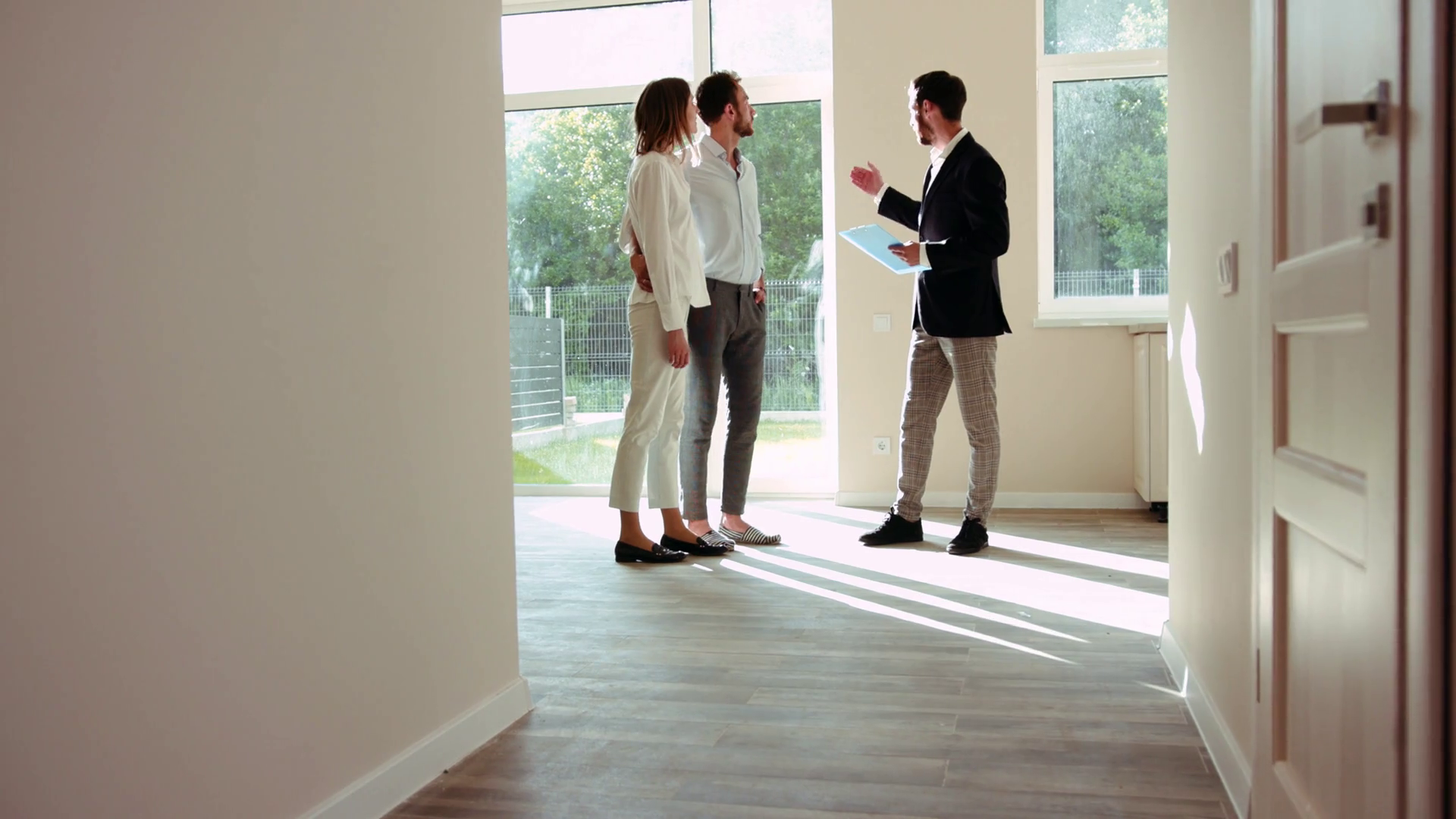 Stylish Real Estate Agent Showcases Modern Stock Footage SBV-337324444 ...