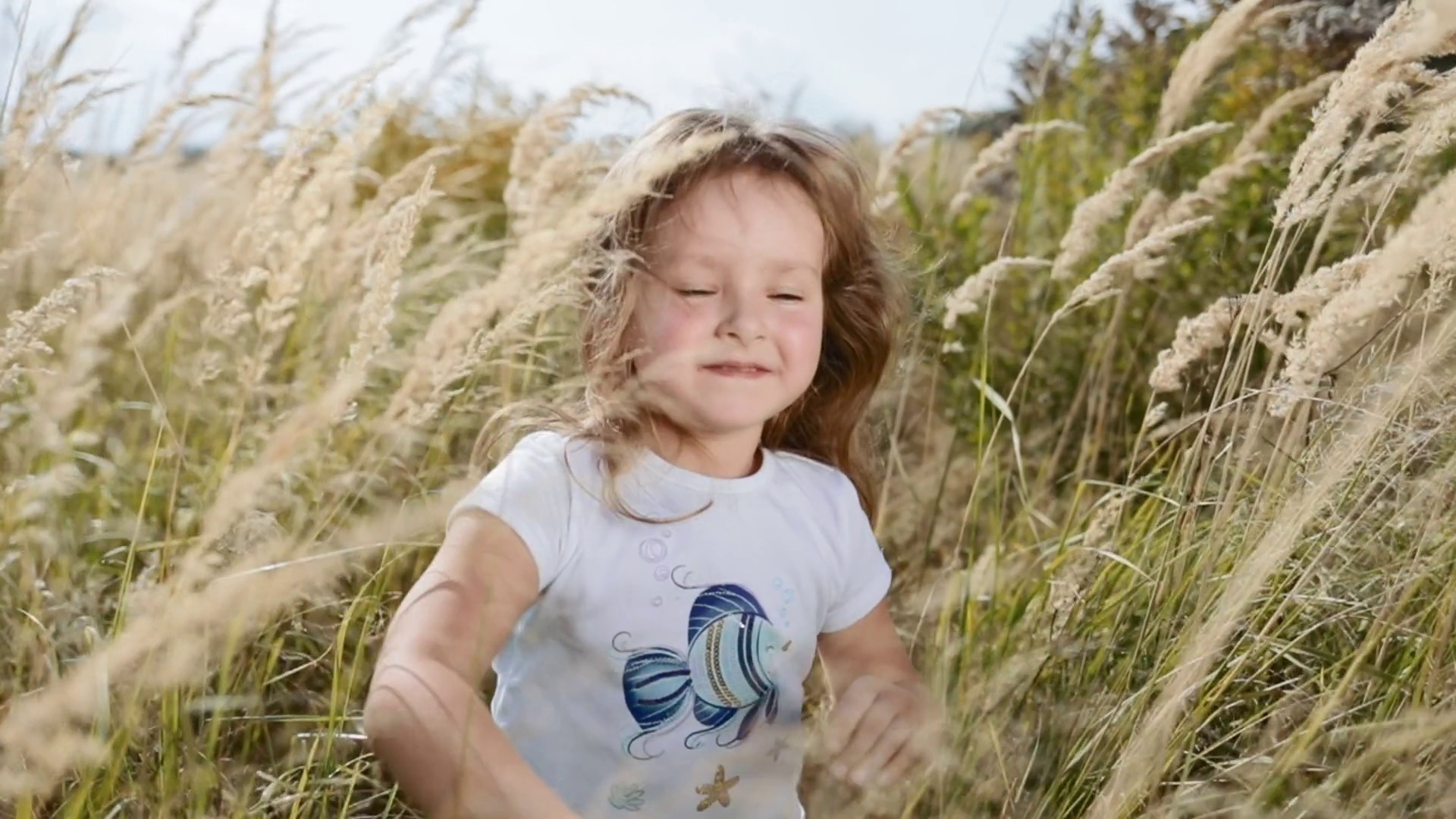 Sweet Baby-girl In Beautiful Dress Running Stock Footage SBV-322093152 ...