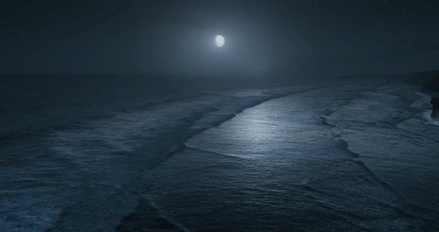 Ocean Night Stock Footage: Royalty-Free Video Clips - Storyblocks