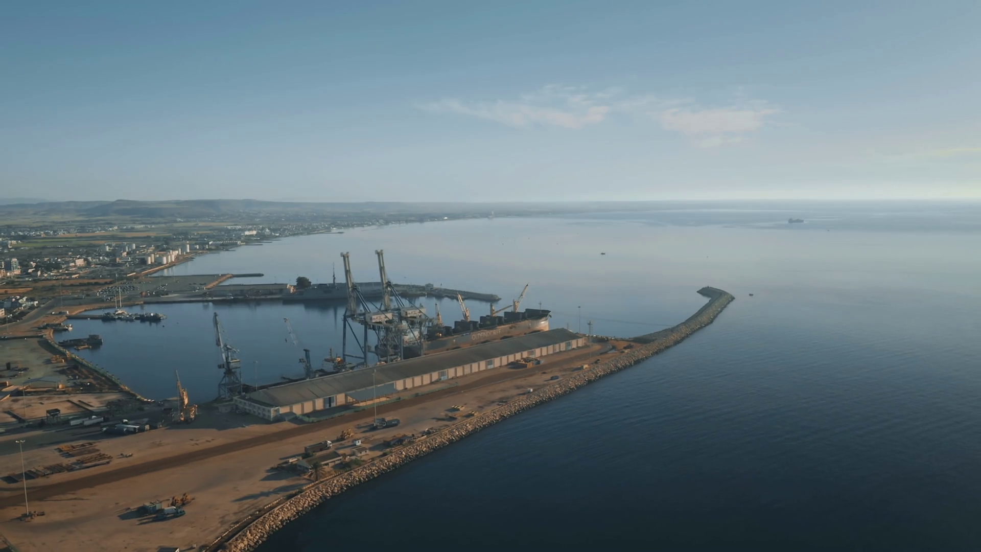 Larnaca Cyprus - May 12 2021: Sea Water Port Stock Footage SBV ...