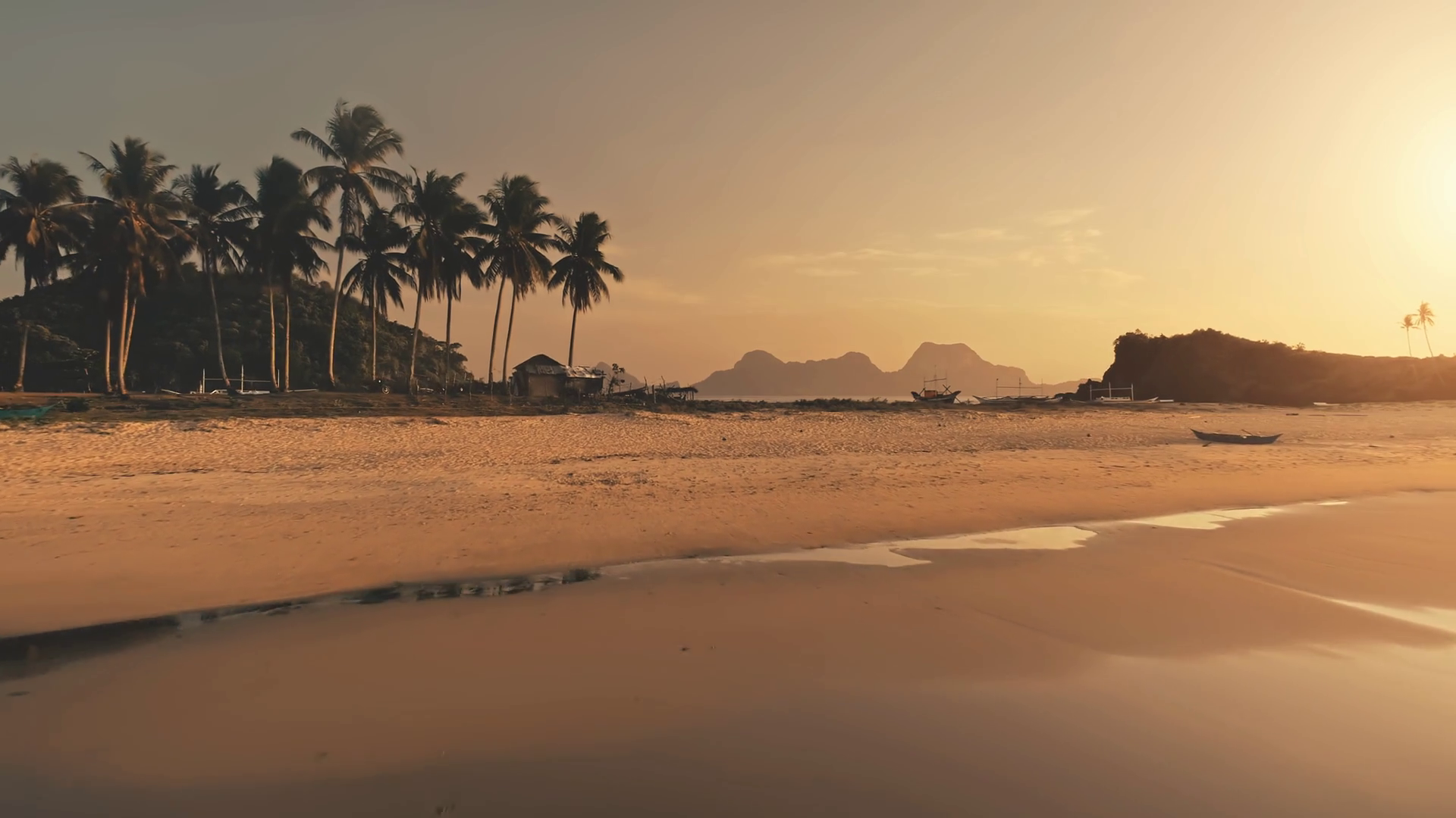 Timelapse Of Sun Sand Beach At Ocean Bay Stock Footage SBV-347796316 ...