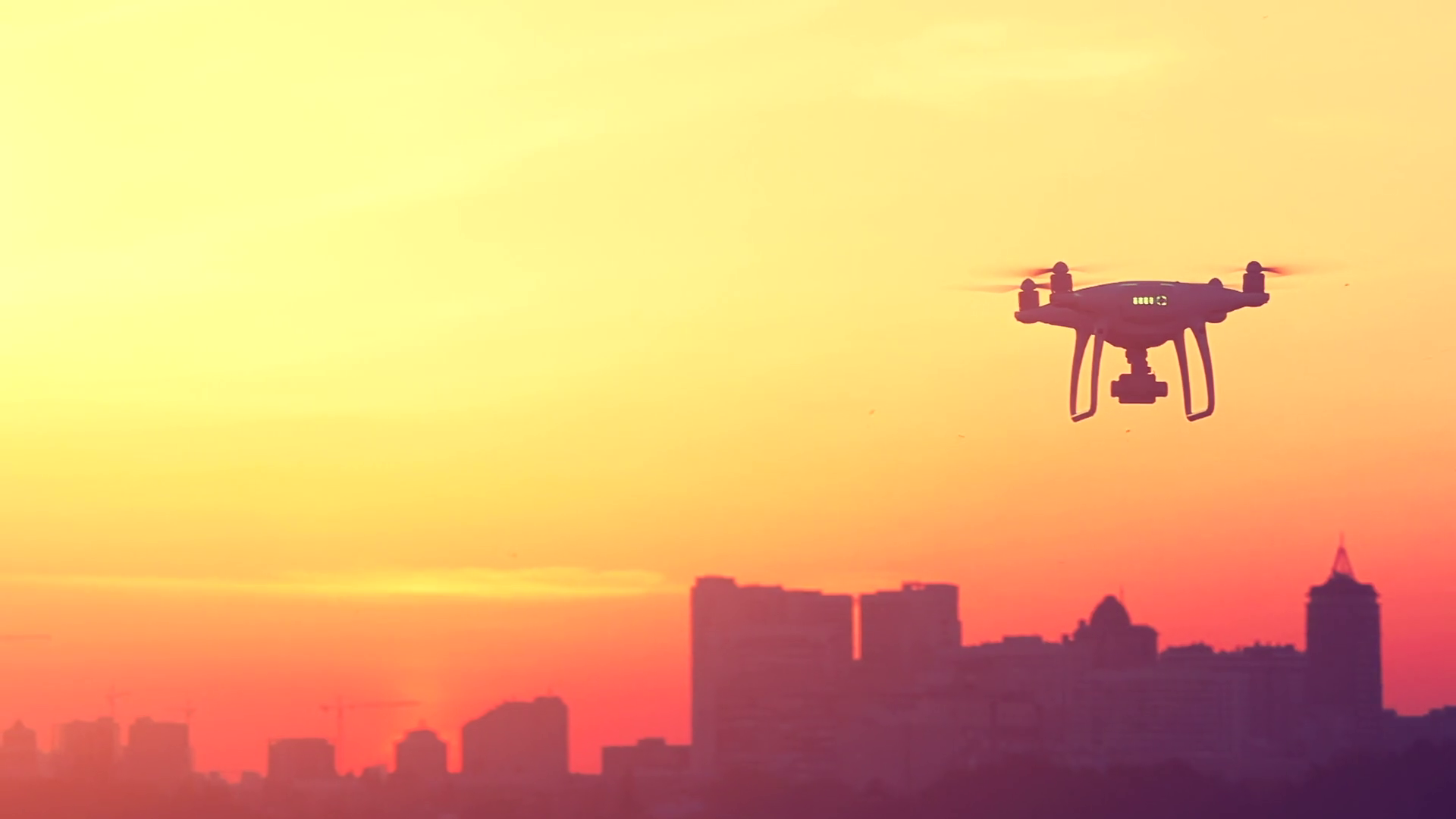 Modern Uav Drone Quadcopter With Camera Stock Footage SBV-348071060 ...