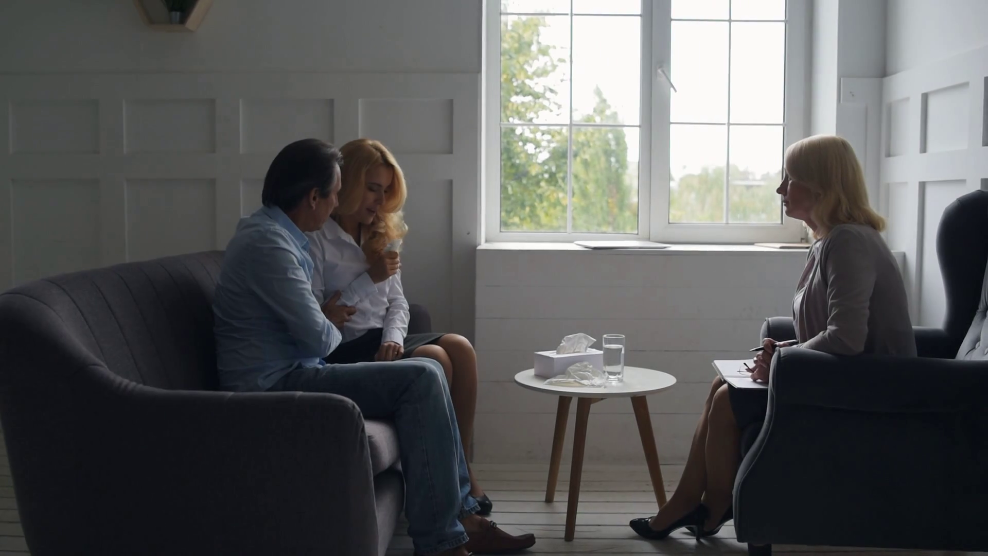 Sad Family Having Visit To Psychologist Stock Footage SBV-317646536 ...