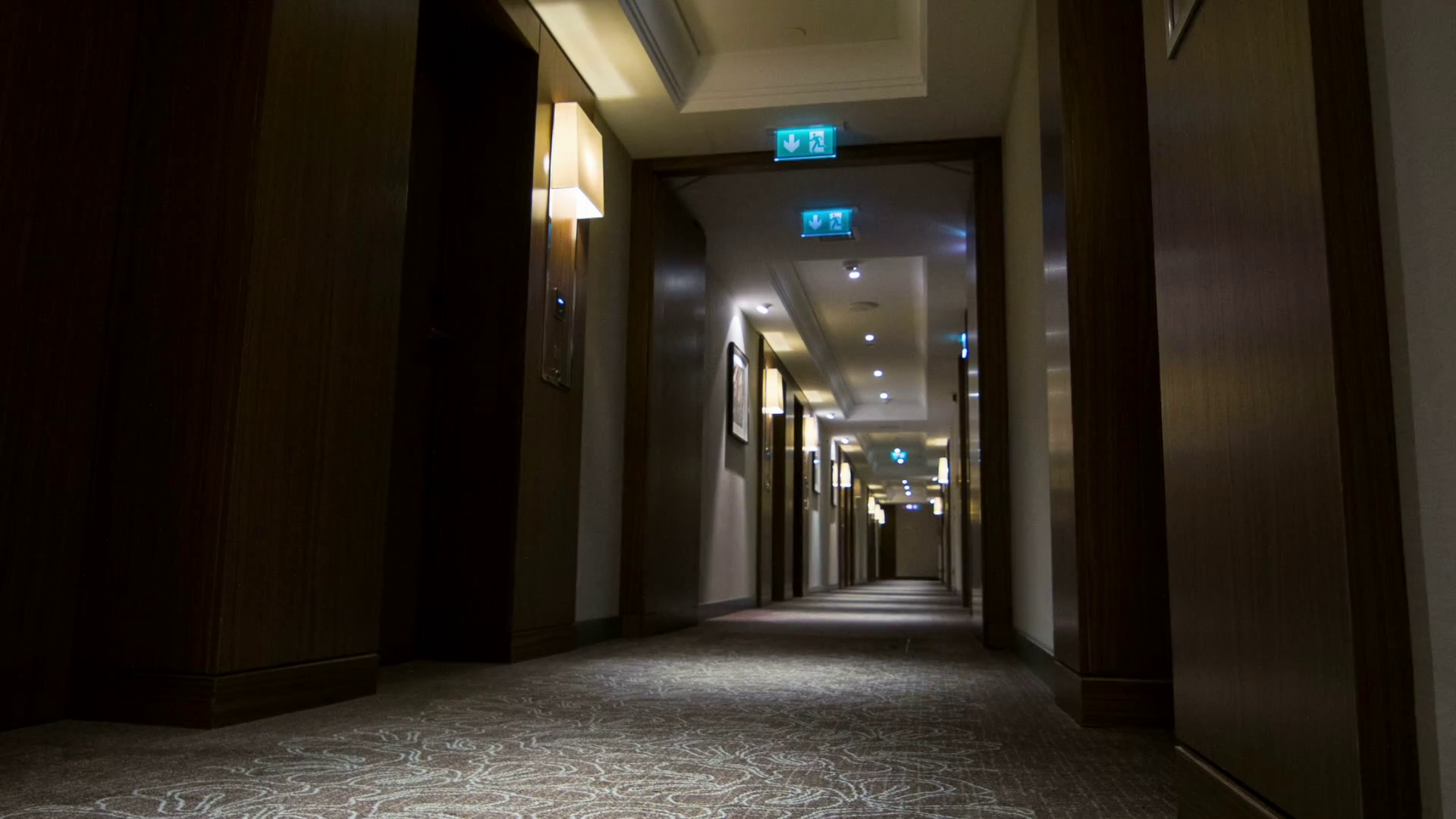Walking Through Empty Modern Hotel Hall Stock Footage SBV-314257830 ...