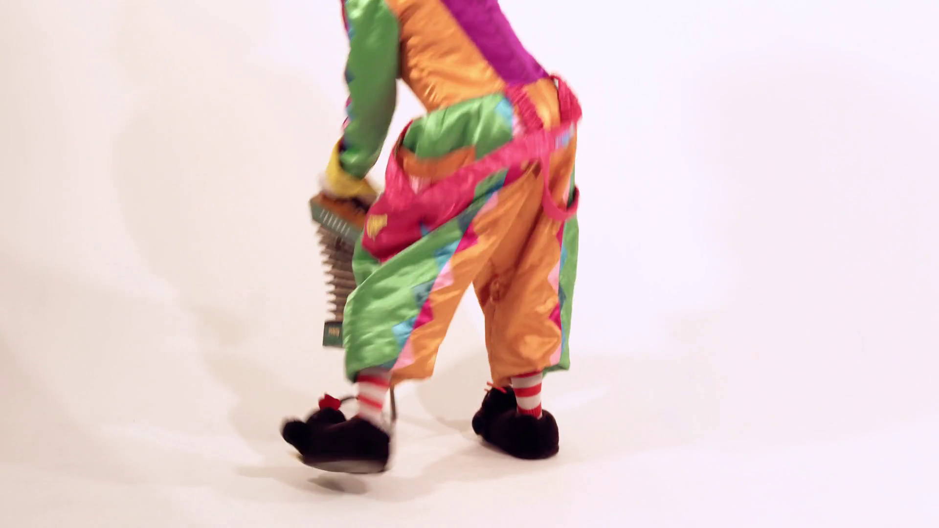 Funny Female Clown Dancing In Comical Way Stock Footage SBV-311319307 ...