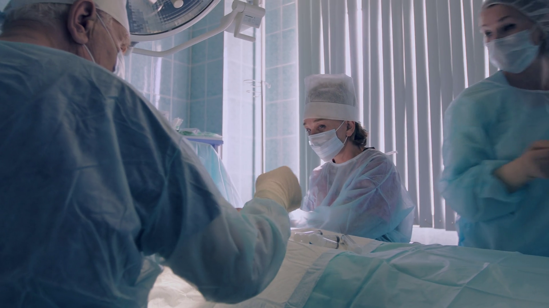 Medical Team Performing Operation In Hospital Stock Footage SBV ...