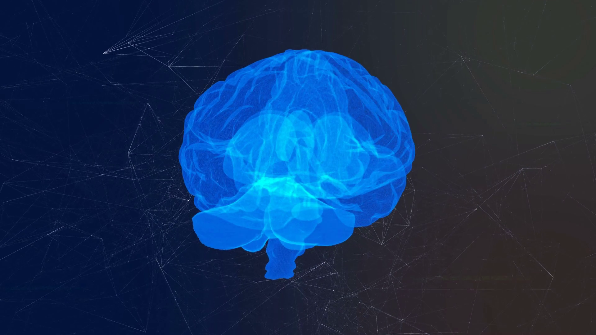 Blue Human Digital Brain Rotates In Stock Motion Graphics SBV-346542395 ...