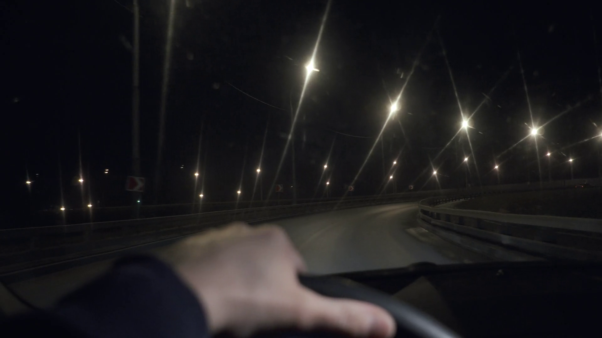 Nighttime Drive Through City's Stunning Stock Footage SBV-318266662 ...