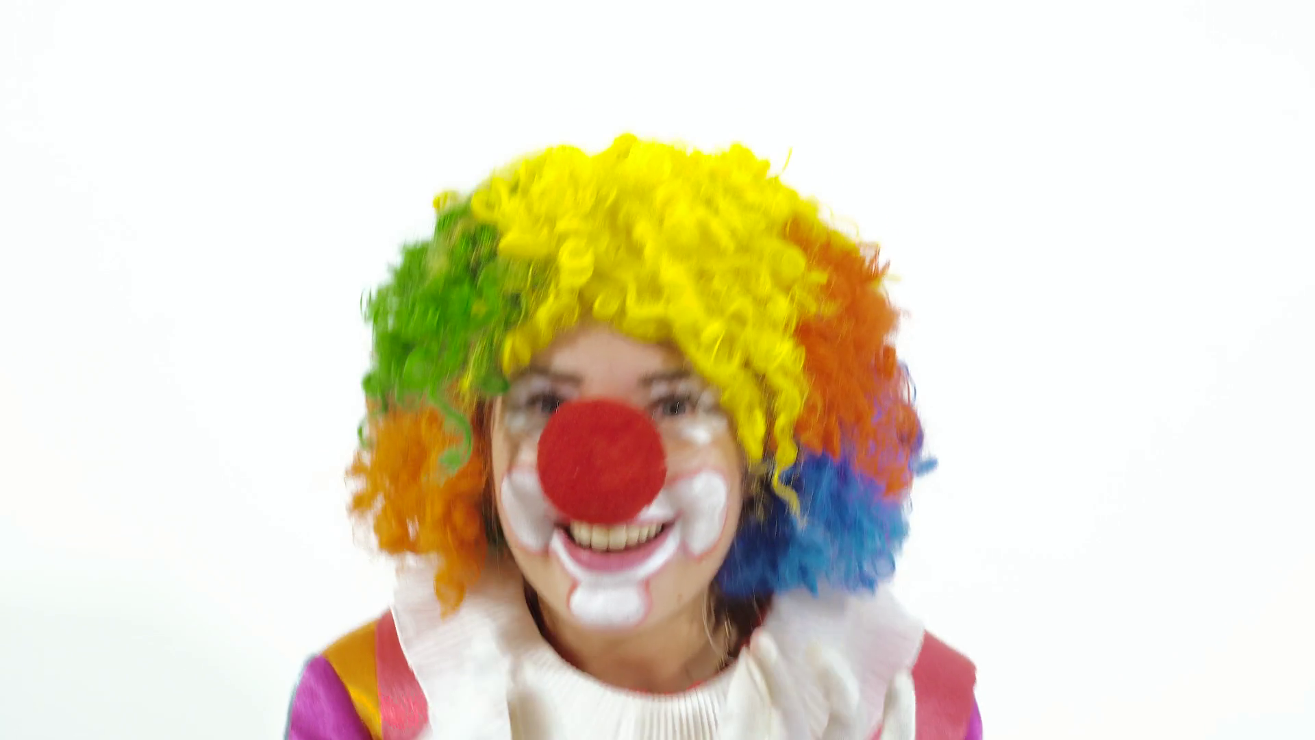 Playful Clown Spreading Joy With Funny Stock Footage SBV-311079660 ...