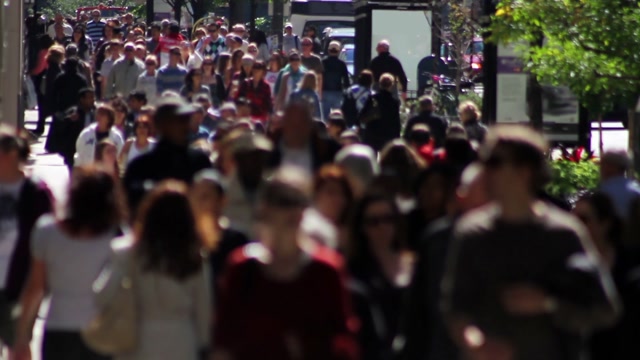 Walking Through Crowd Stock Footage: Royalty-Free Video Clips - Storyblocks