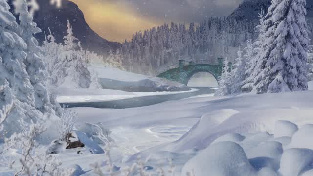 Winter Animation | Nature motion backgrounds - Storyblocks