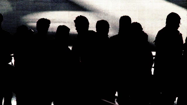 Crowd Booing Silhouette Stock Footage: Royalty-Free Video Clips ...