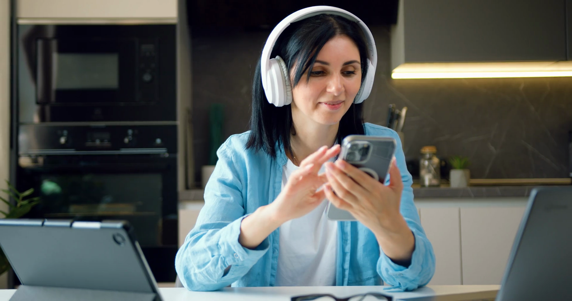 Happy Relaxed Woman Freelancer Dancing Stock Footage SBV-347736530 ...
