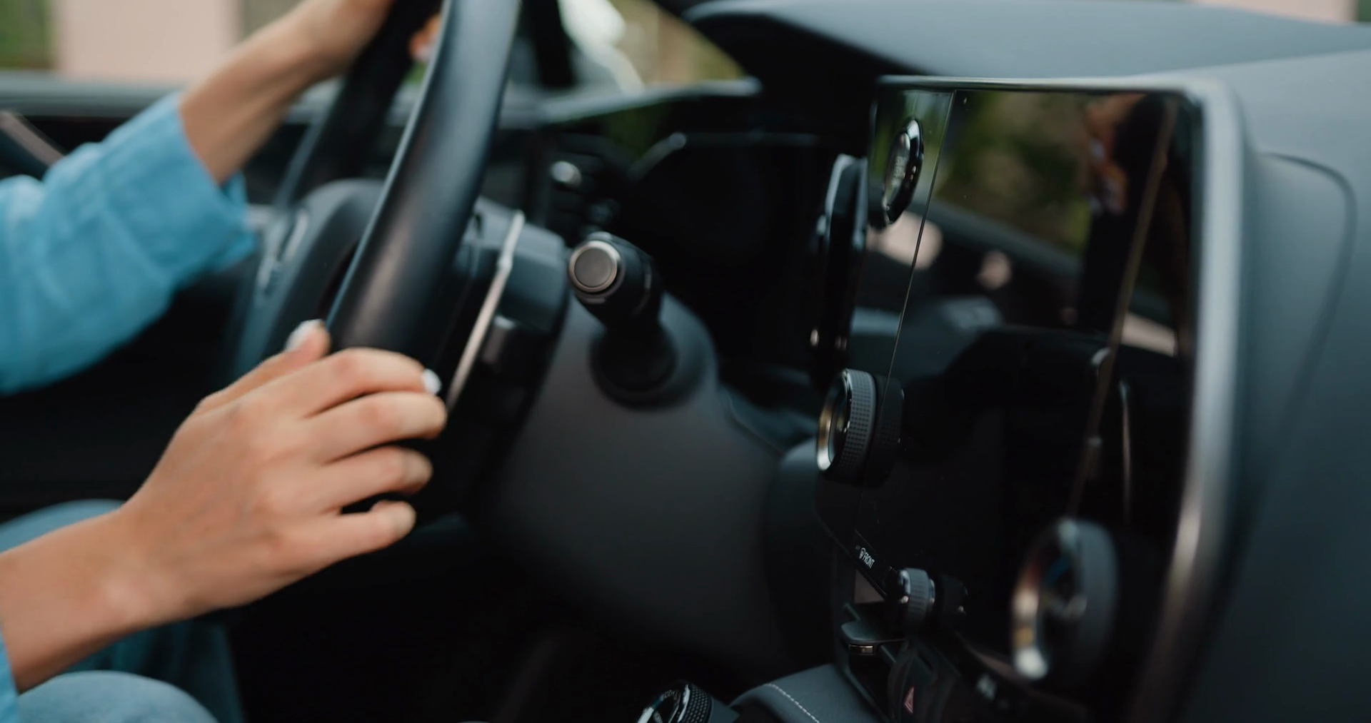 Young Woman Is Sitting In Driver's Seat Stock Footage SBV-348462100 ...