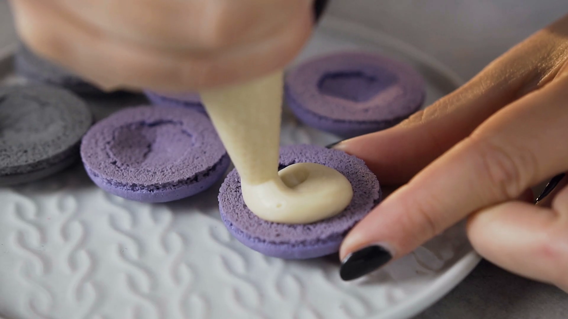 Close Up Shot Of Pastry Bag Putting Sour Stock Footage SBV-330211713 ...