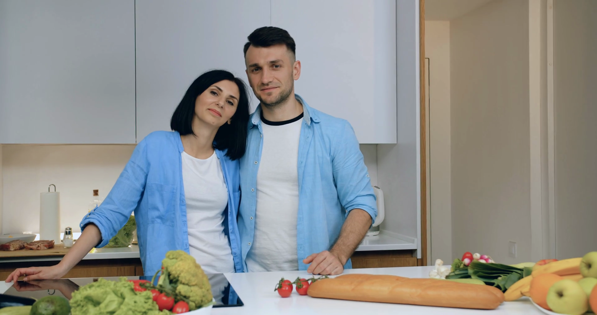 Good-looking Modern Happy Smiling Married Stock Footage SBV-338714389 ...