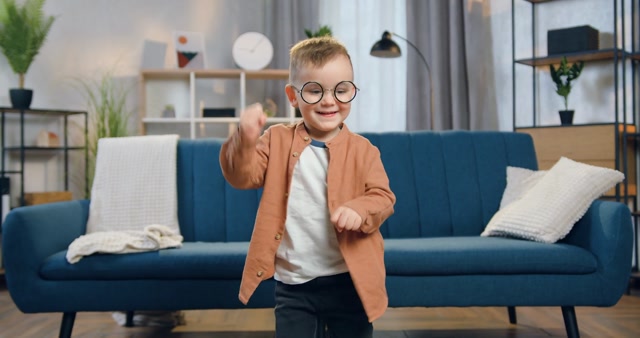 Kid Dancing Glasses Stock Footage: Royalty-Free Video Clips - Storyblocks