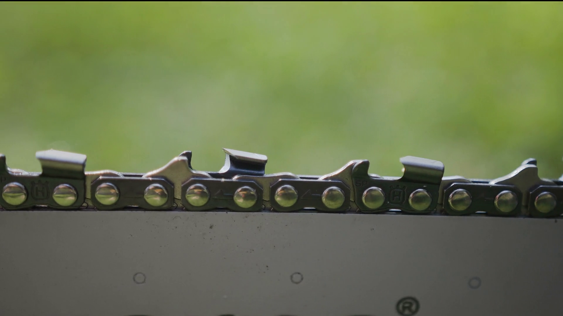 Large Chain-chain Chainsaws Chain From Saw 4k Stock Footage SBV ...